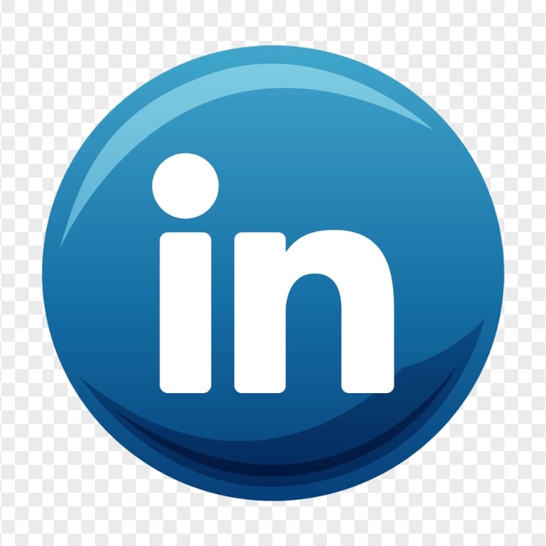 HD Round Beautiful Vector Linkedin Icon PNG | Citypng