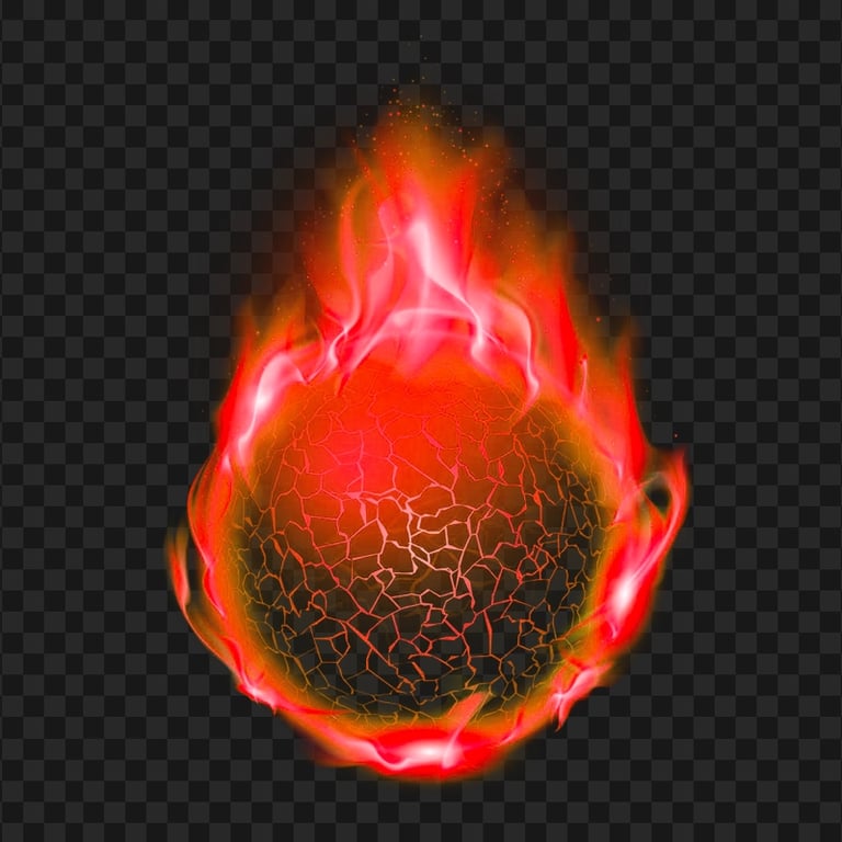 HD Red Fireball Effect Transparent PNG | Citypng
