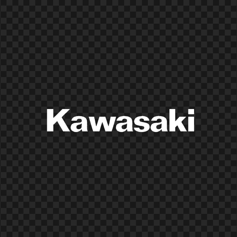 HD Kawasaki White Text Logo Transparent Background | Citypng