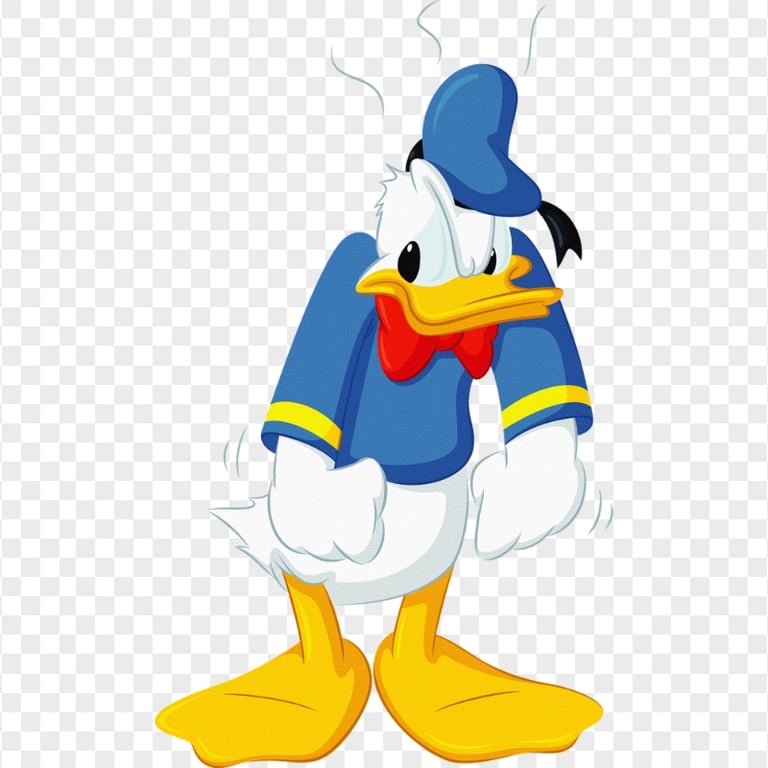 Donald Duck Angry Pose HD PNG | Citypng