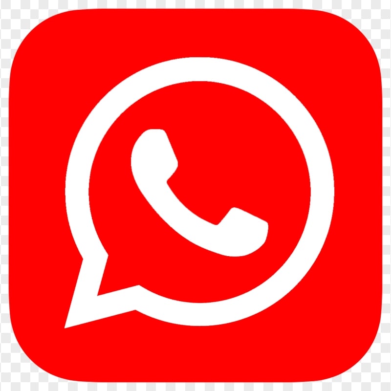 HD Red Whatsapp Wa Whats App Official Logo Icon PNG | Citypng