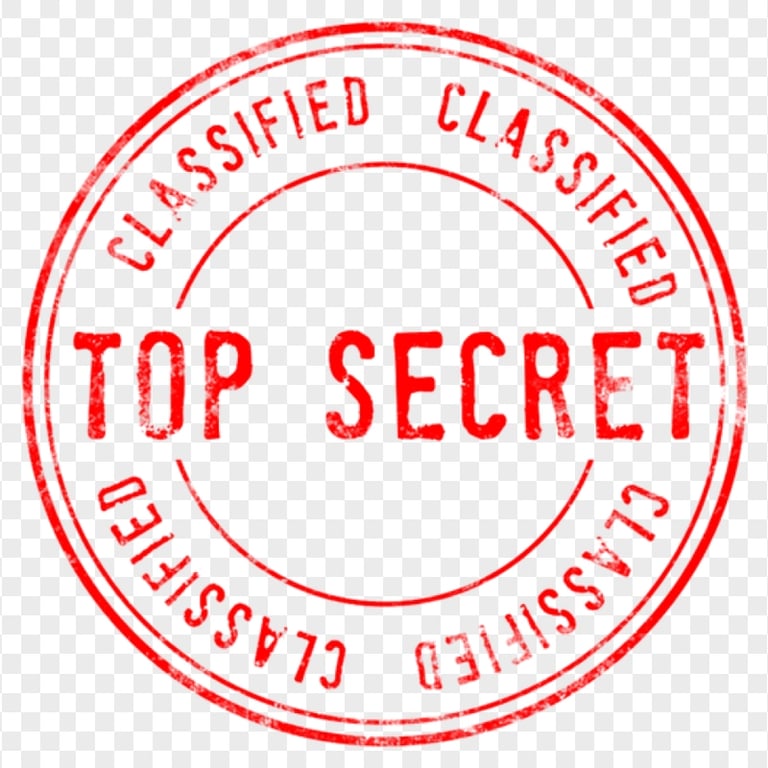 HD Top Secret Round Red Rubber Stamp PNG | Citypng