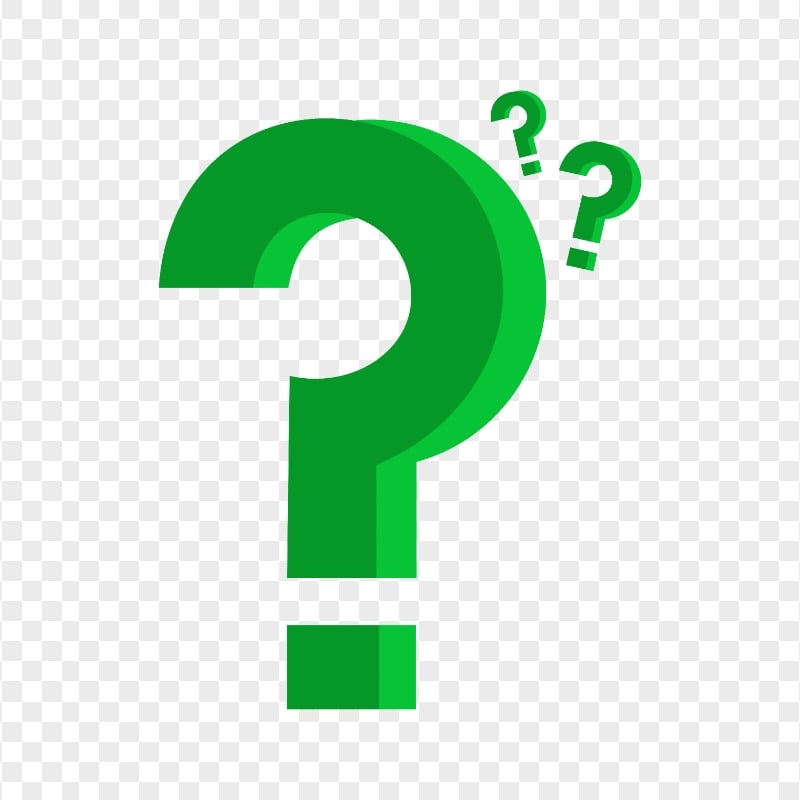 Vector 3D Green Question Marks Icon PNG | Citypng