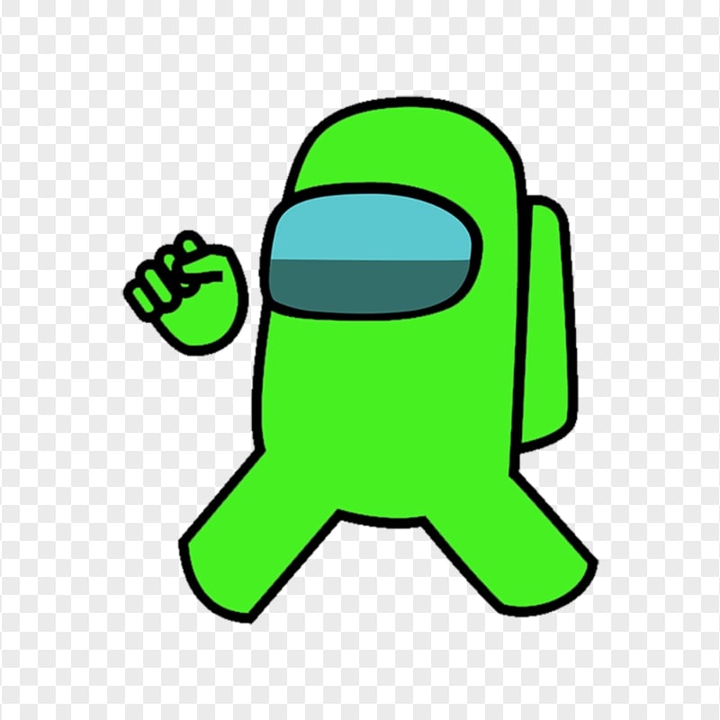 Light Green Lime Among Us Vector Character PNG | Citypng