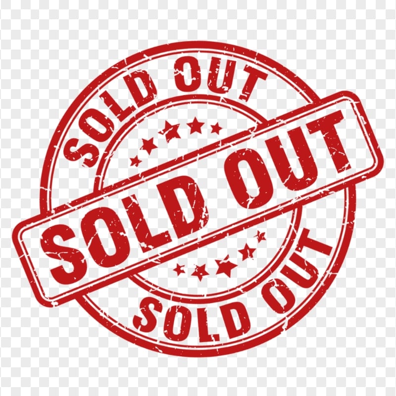 Sold Out Round Red Stamp | Citypng