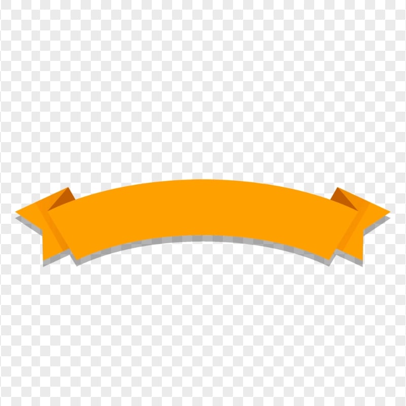 Download Orange Graphic Ribbon Banner PNG | Citypng