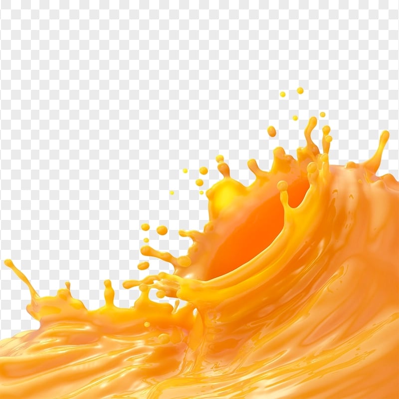 HD Orange Juice Liquid Splash Transparent PNG | Citypng