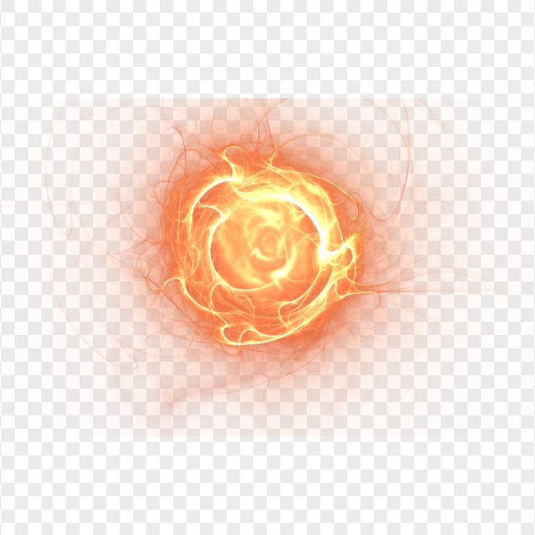 Round Bright Ball Circle Flame Fire Light Effect | Citypng