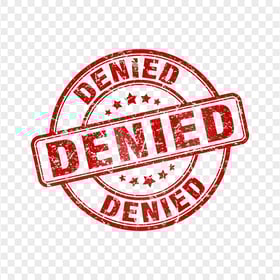 Red Denied Stamp | Citypng