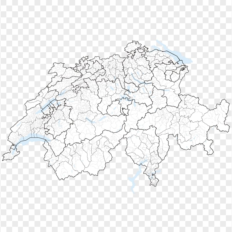 Switzerland Swiss States Map PNG Image | Citypng