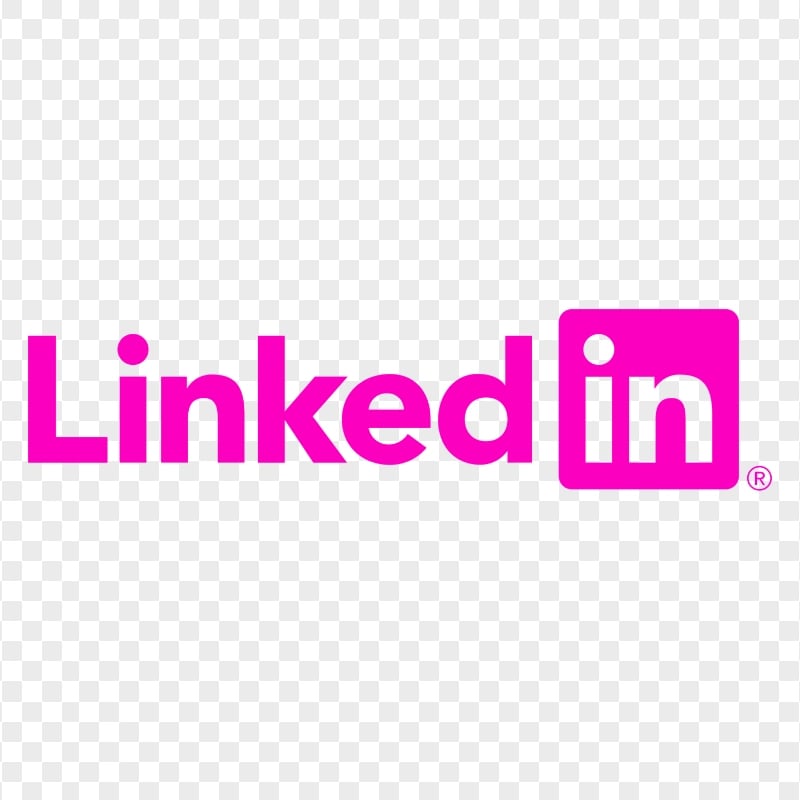 HD Linkedin Pink Logo Transparent Background | Citypng