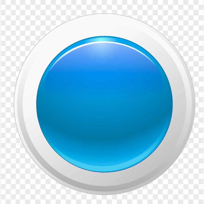 Vector Round Circle Blue Button PNG | Citypng