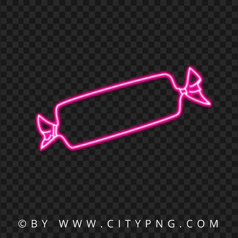 Pink Wrapped Candy Light Neon Strokes HD PNG | Citypng