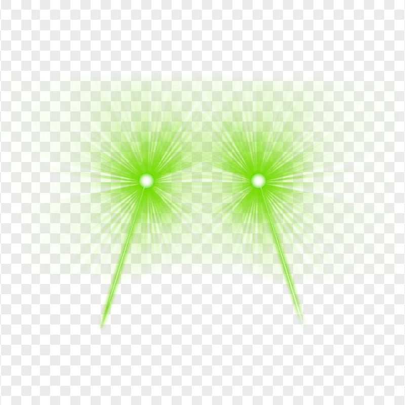 Green Lazer Eyes Flare Effect Front View PNG | Citypng