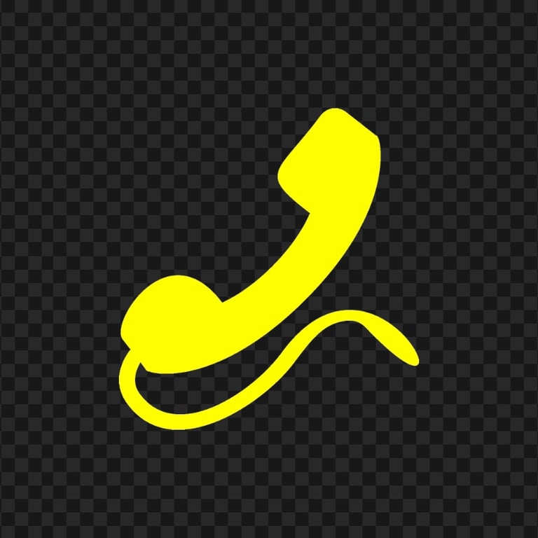 HD Yellow Traditional Phone Icon Transparent PNG | Citypng