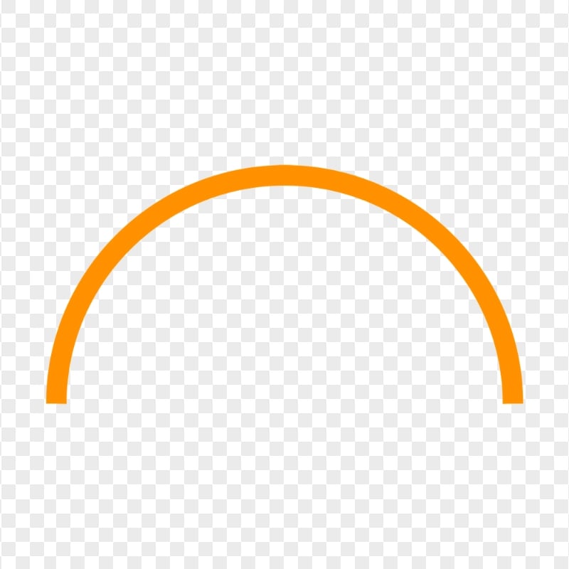 PNG Half Semi Circle Border Orange Frame | Citypng