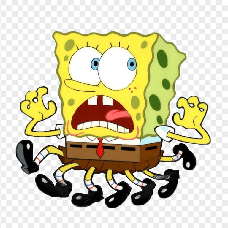 HD Spongebob Running Fast Characters Transparent PNG | Citypng
