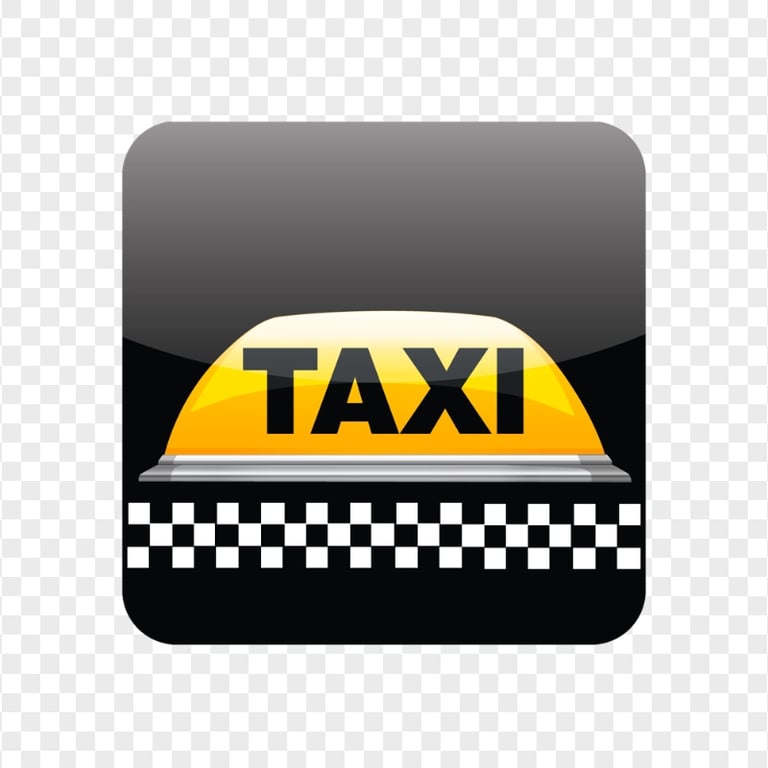 Square Taxi App Icon Image PNG | Citypng