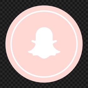 HD Circular Round Red Snapchat Logo Icon PNG Image | Citypng