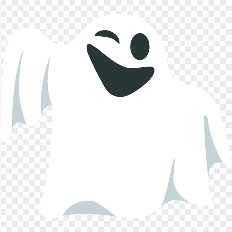 Clipart Cartoon Halloween White Ghost Saying Hello | Citypng