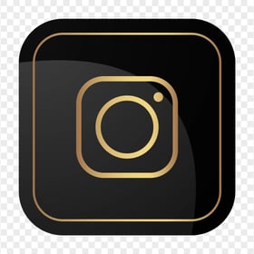 Golden Gold Round Instagram Logo Icon | Citypng
