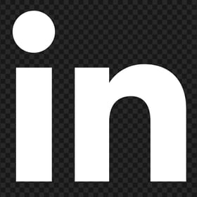 HD Grey Linkedin IN Icon Text Symbol Sign PNG | Citypng