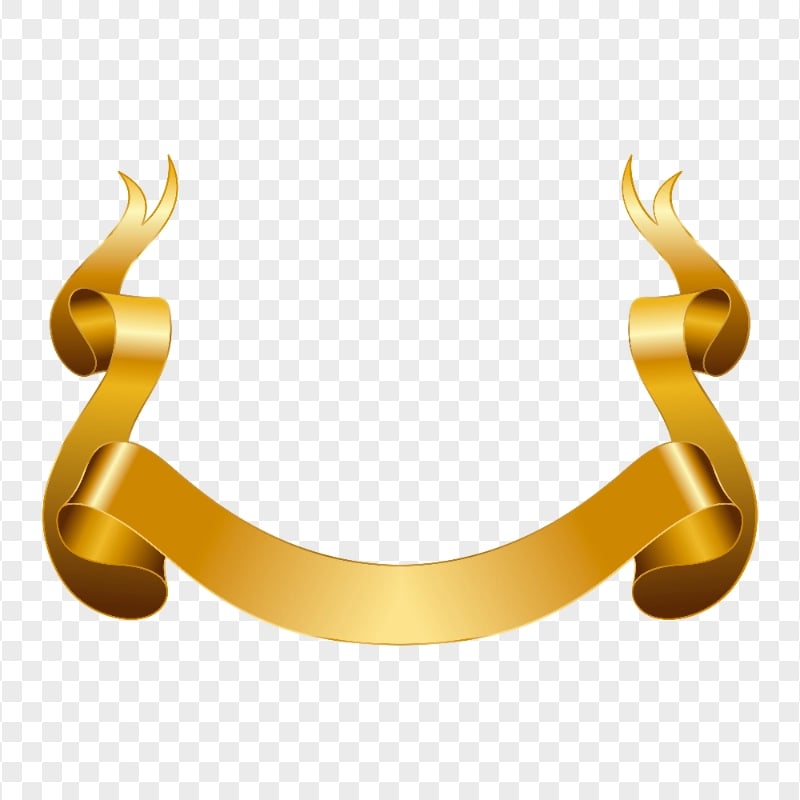 Gold Banner Ribbon Png