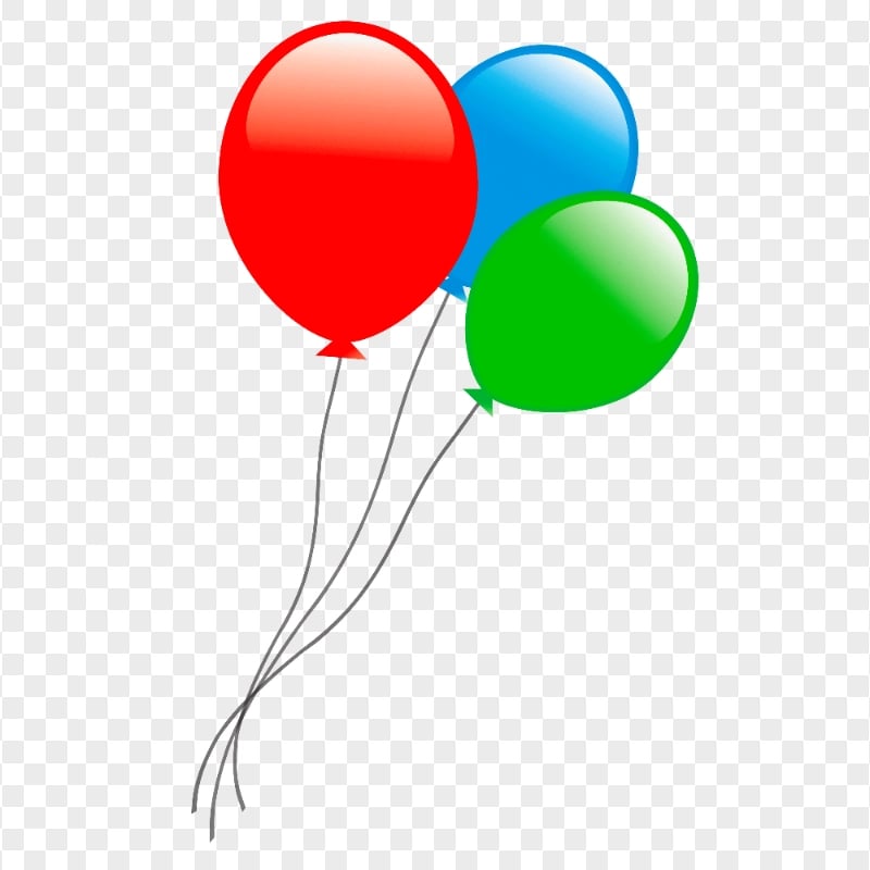 Vector Cartoon Three Balloons Transparent PNG | Citypng