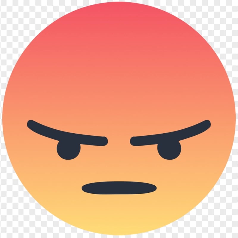 Facebook Reaction Angry Emoji Face Icon | Citypng