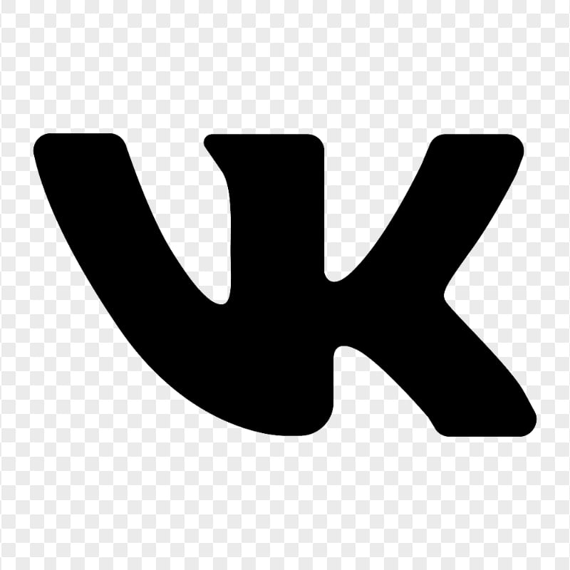 VK Black Logo HD PNG | Citypng
