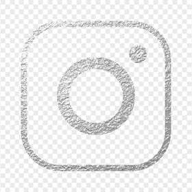 HD Silver Glitter Square Instagram Logo Icon PNG | Citypng
