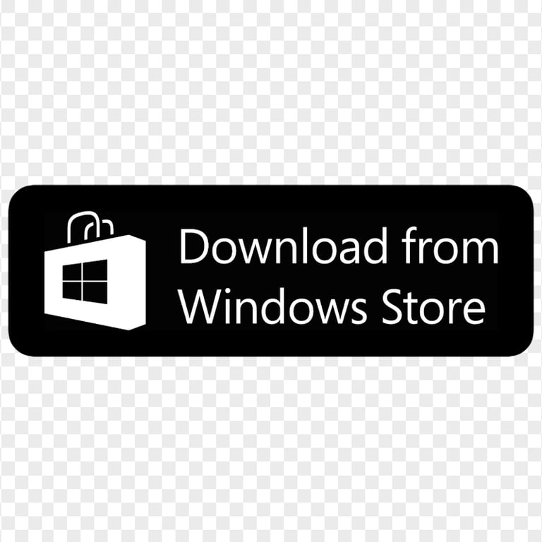 HD Download From Windows Store Button PNG | Citypng