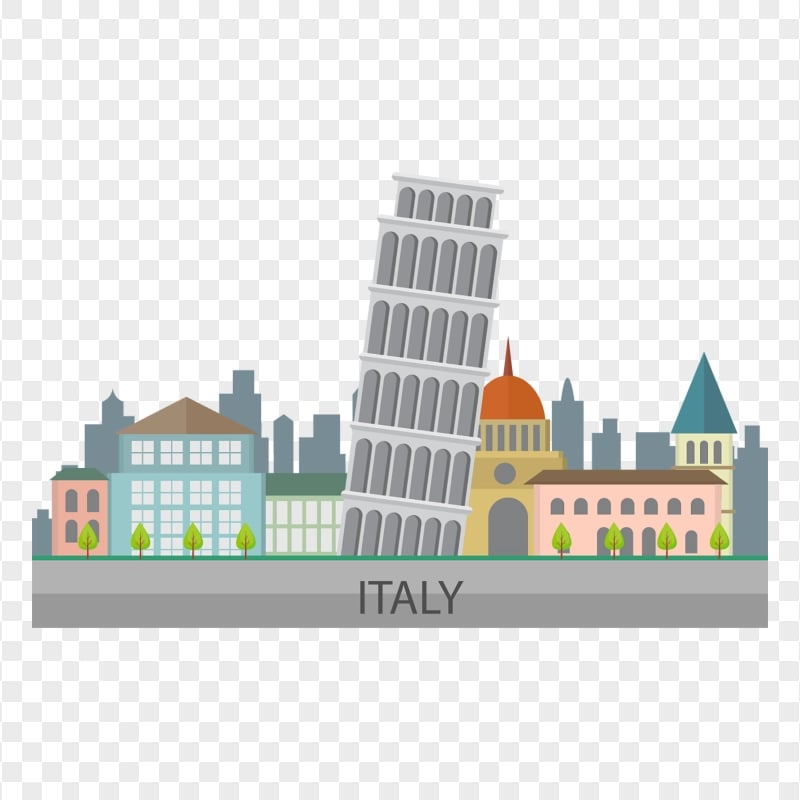 Vector Italy City Skyline PNG Image | Citypng