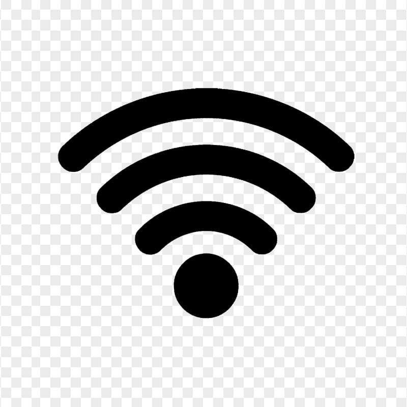 Wireless Wifi Black Logo Icon Transparent PNG | Citypng
