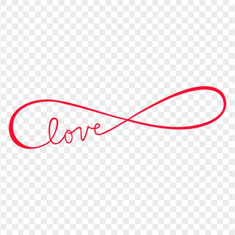 Infinity Love Red Sign HD Transparent Background | Citypng