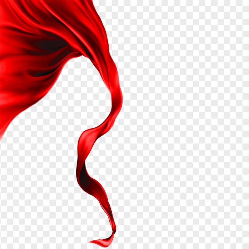 Flying Red Textile Ribbon Silk HD PNG | Citypng
