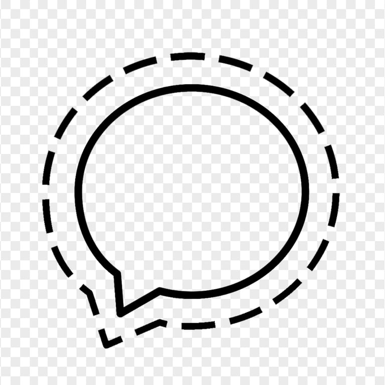 HD Outline New Facebook Messenger Icon Logo PNG | Citypng