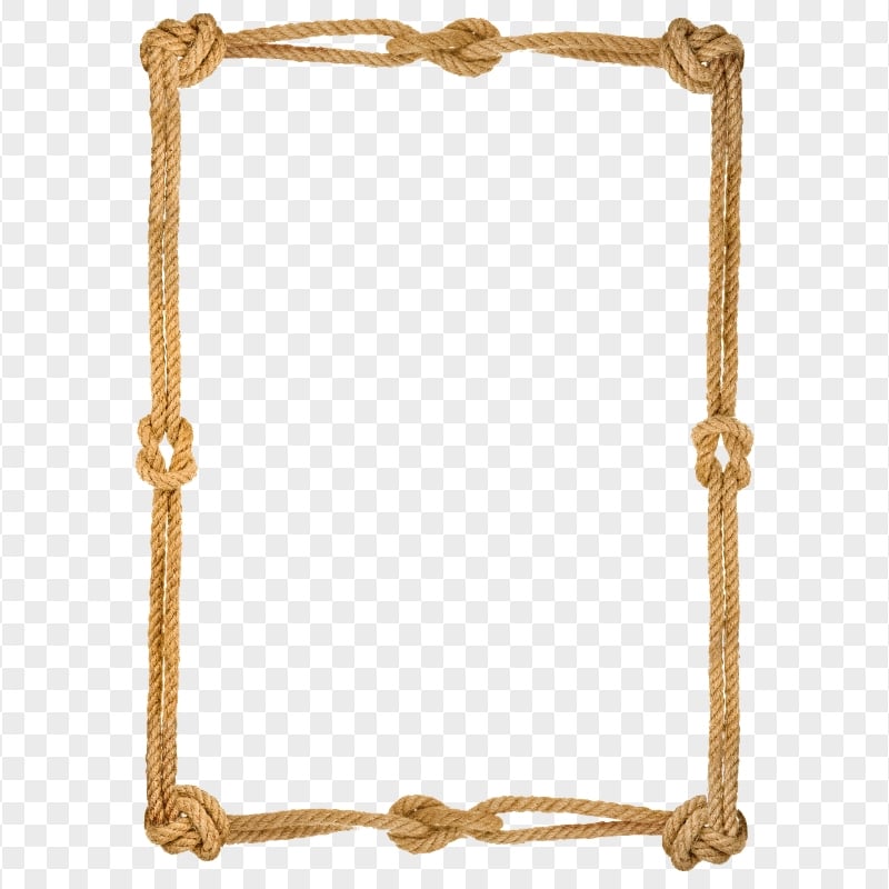 HD Real Rope Frame Transparent Background | Citypng