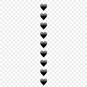 HD Red Hearts Emoji Corner Border PNG | Citypng