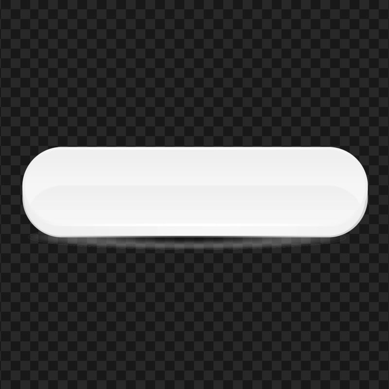 3D White Vector Blank Button HD PNG | Citypng