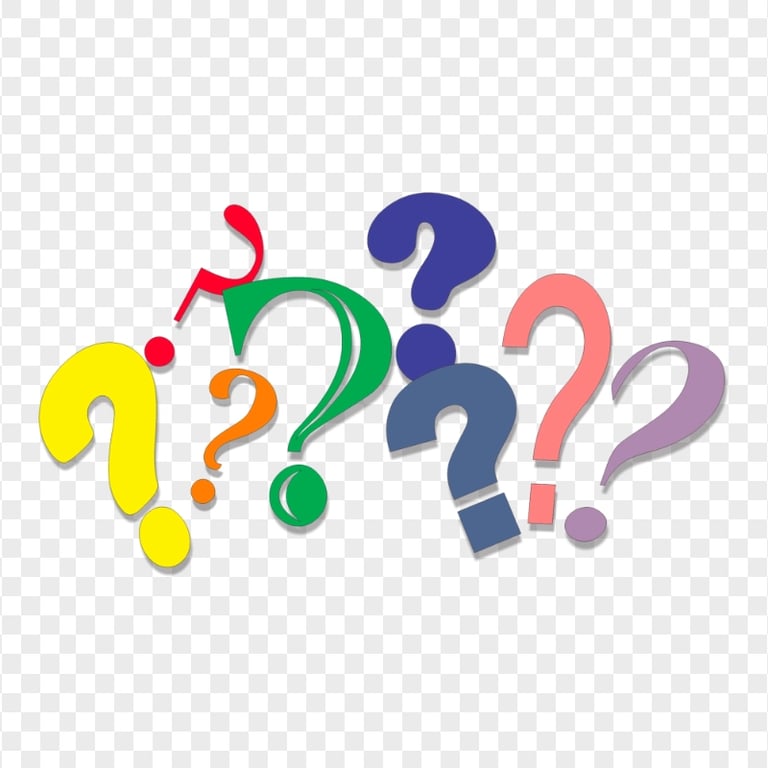 Group Of Multi Color Clipart Question Mark Icons | Citypng