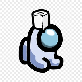 HD White Among Us Mini Crewmate Character Baby PNG | Citypng