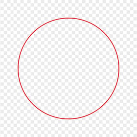 HD Red Outline Circle PNG | Citypng