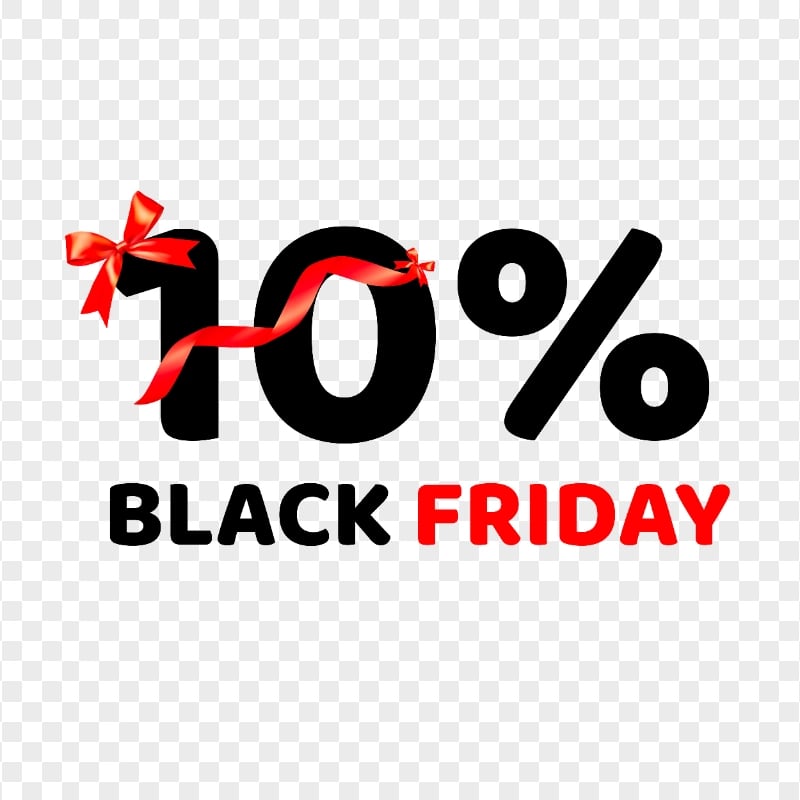 HD Black Friday 10 Percent Discount Logo Sign PNG | Citypng