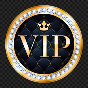 Round Gold & Red VIP Medal Logo Label PNG | Citypng