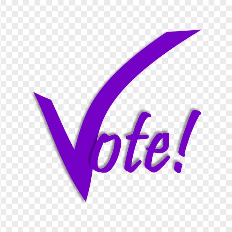 Purple Vote Word Download PNG | Citypng