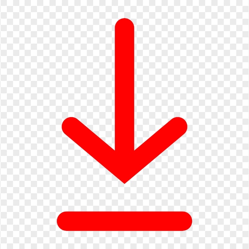 Download Down Arrow Red Symbol Sign Icon HD PNG | Citypng