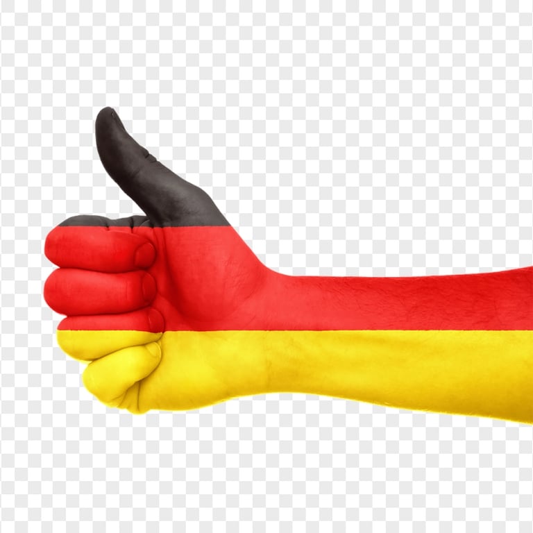 Thumbs Up Germany Flag HD PNG | Citypng