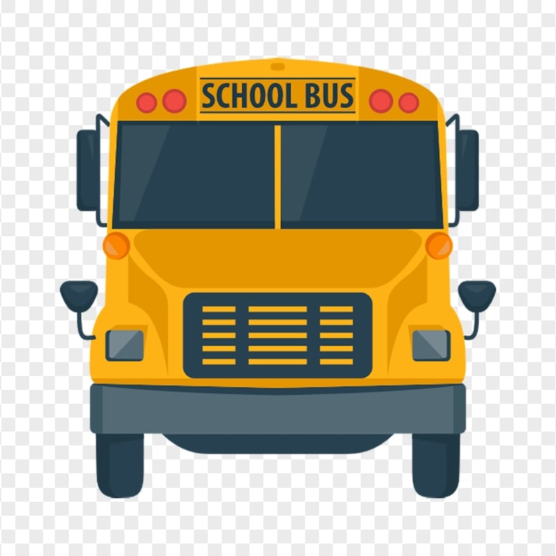 School Bus Front View Vector Icon HD PNG | Citypng