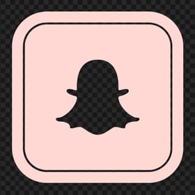 HD Red Snapchat Square Logo Icon PNG Image | Citypng